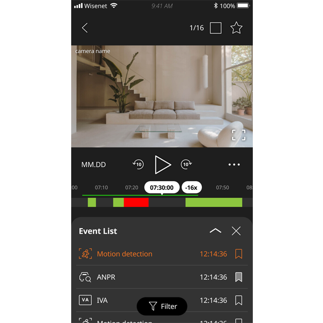 Wisenet Mobile - Smartphone Application for iOS / Android - Hanwha Vision
